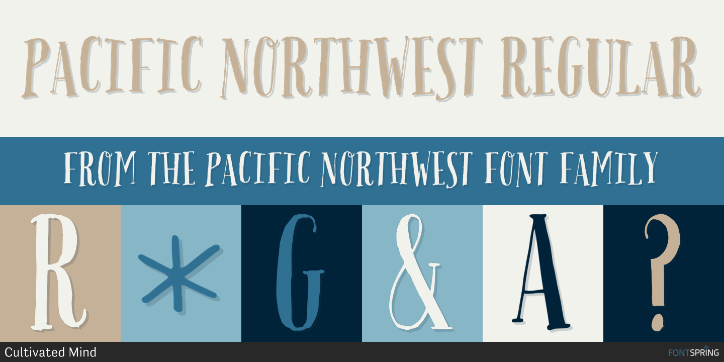 Fonts similar to Pacific Northwest