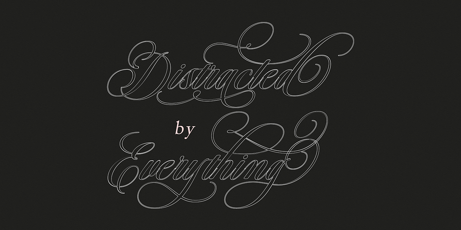 Bridgerton Outline Font