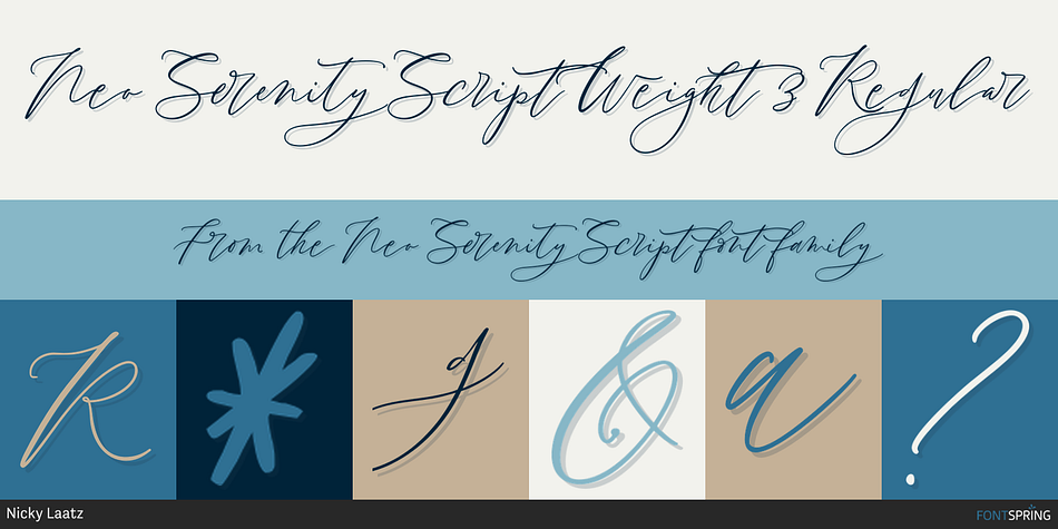 Neo Serenity Script Weight 3 Regular Font