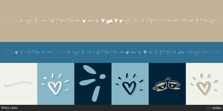 Chin Buttercup Upright Elements Font