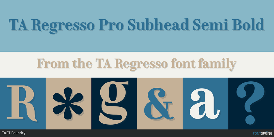 TA Regresso Pro Subhead Semi Bold Font