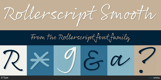Fonts similar to Rollerscript