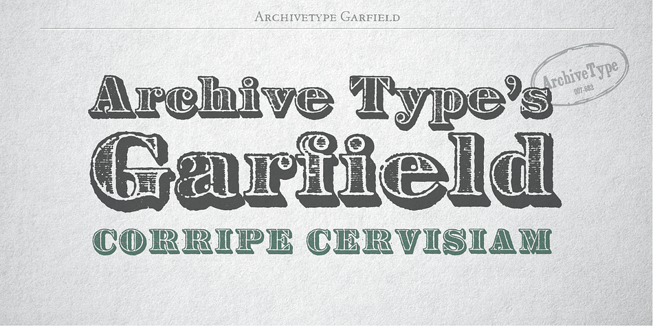 Archive Garfield Font