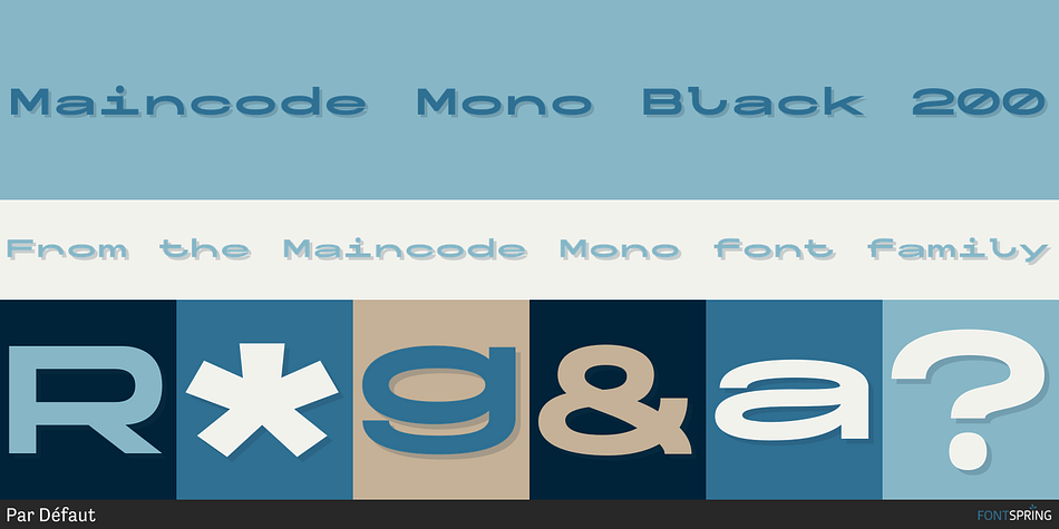 Maincode Mono Black 200 Font