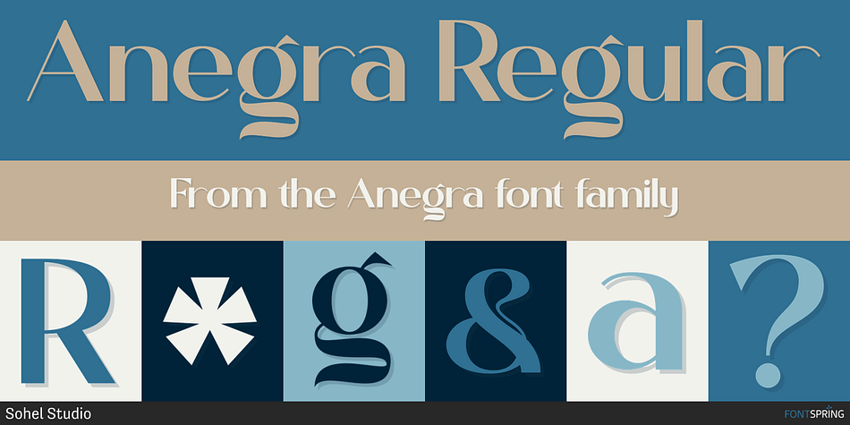 Anegra Regular Font