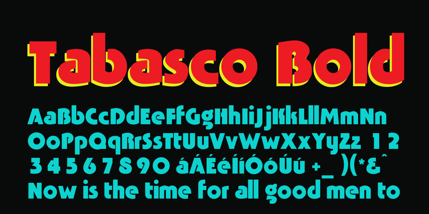 Tabasco Bold Font