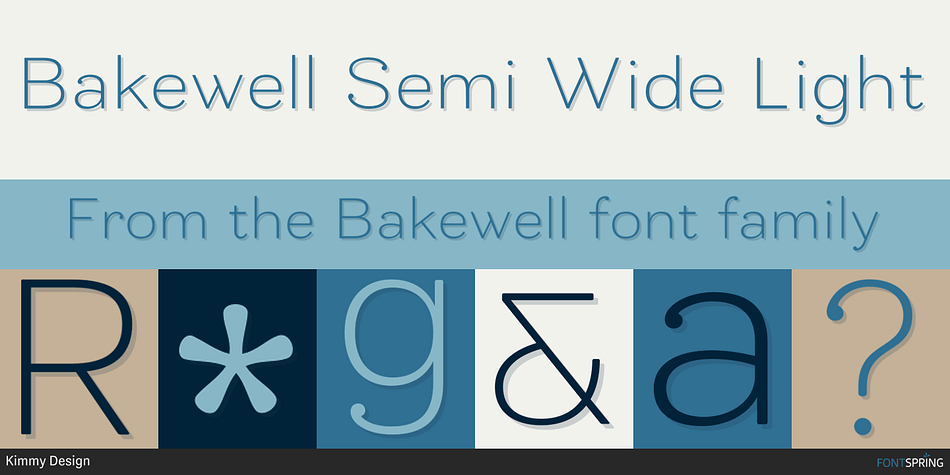 Bakewell Semi Wide Light Font