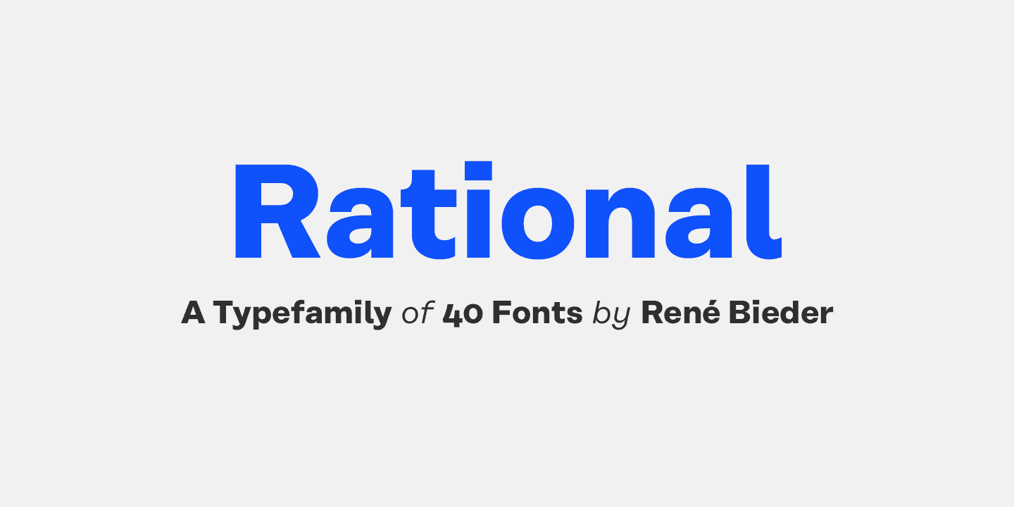 Rational Font