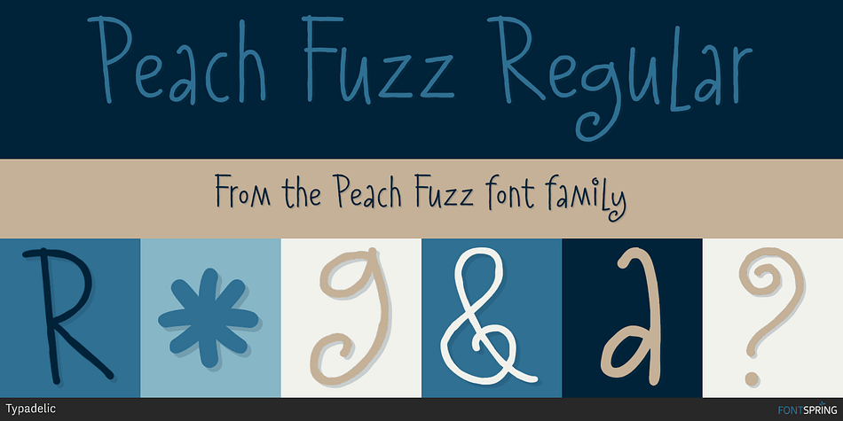Peach Fuzz Font