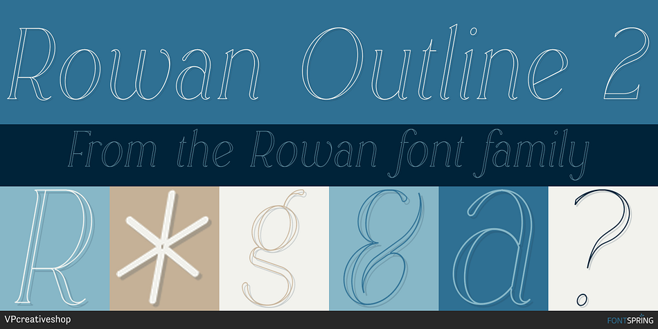 Rowan Outline 2 Font