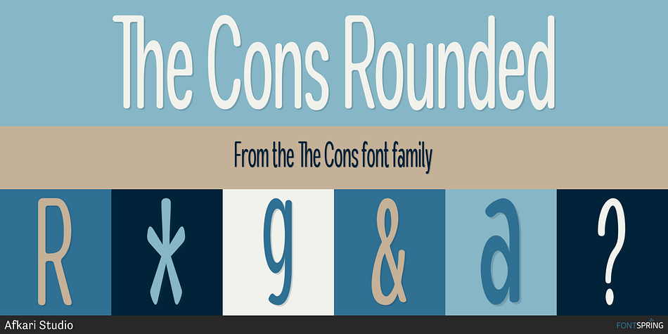 The Cons Rounded Font