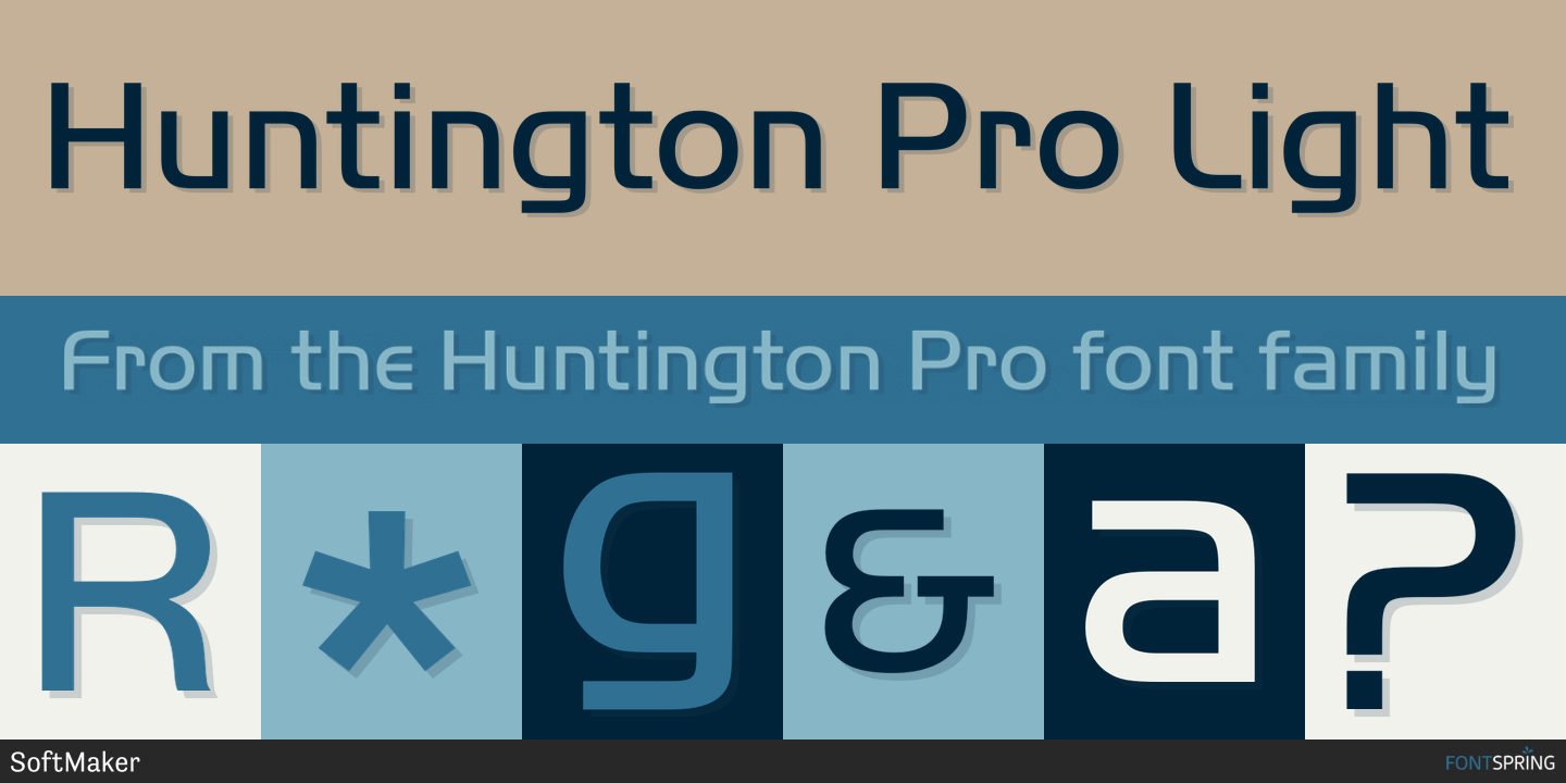 Fonts similar to Huntington Pro