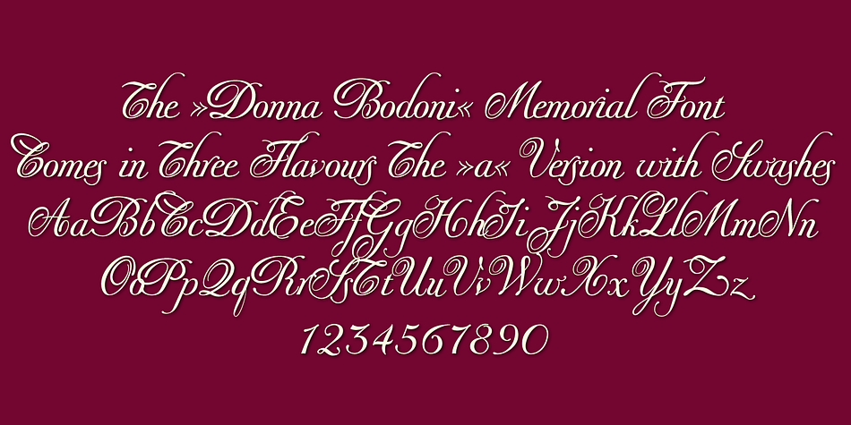 Donna Bondoni Font