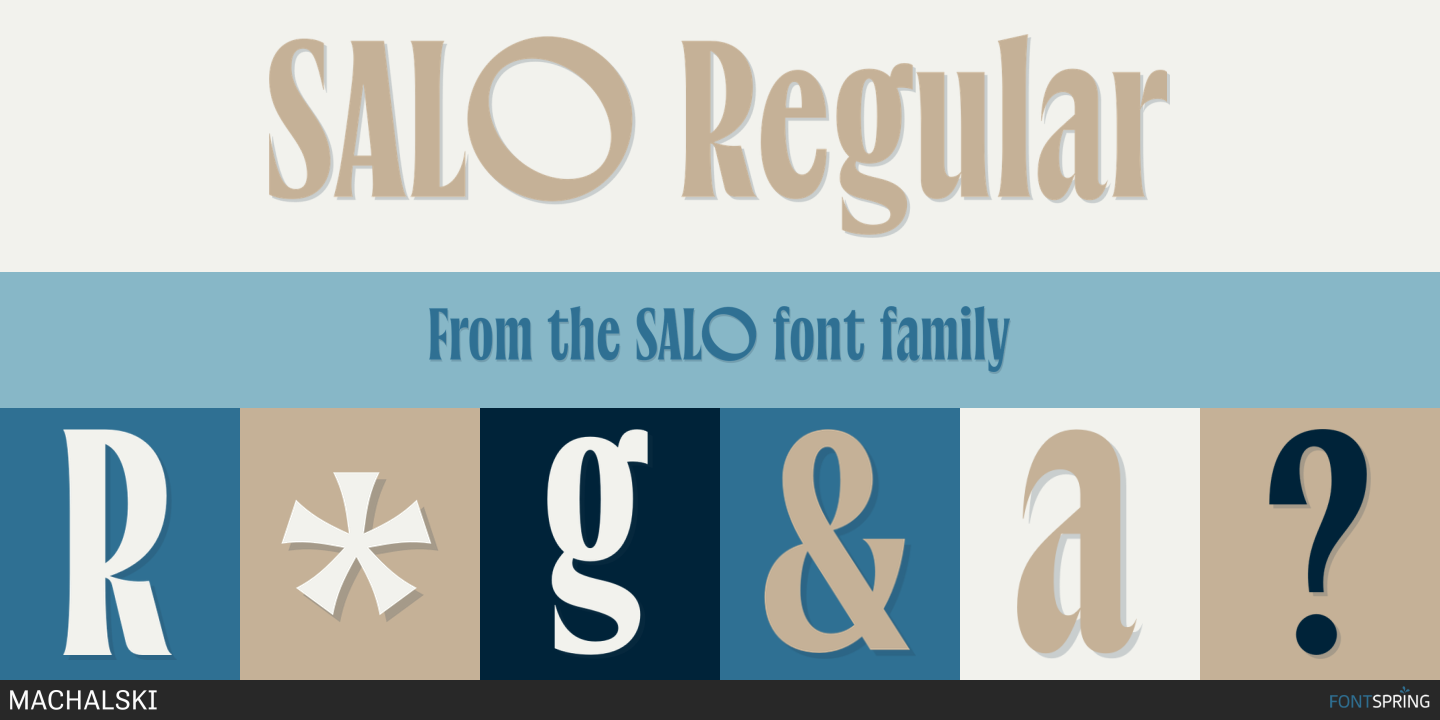Fonts similar to SALO