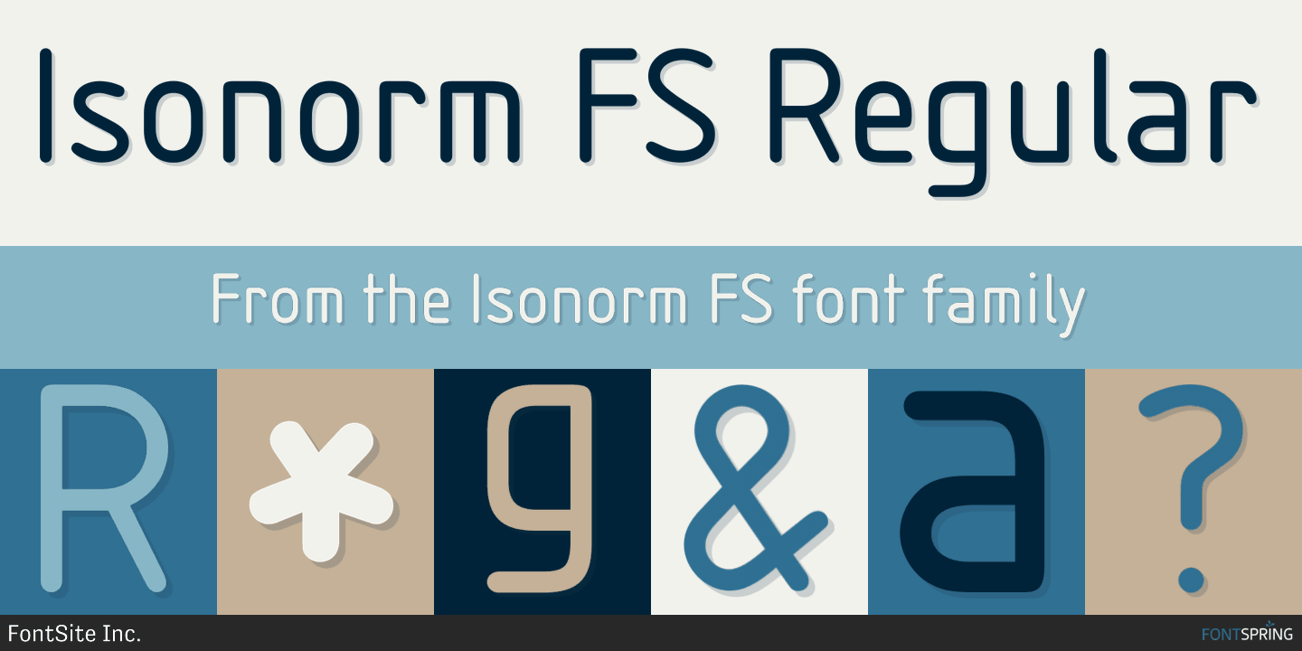 Isonorm FS Font