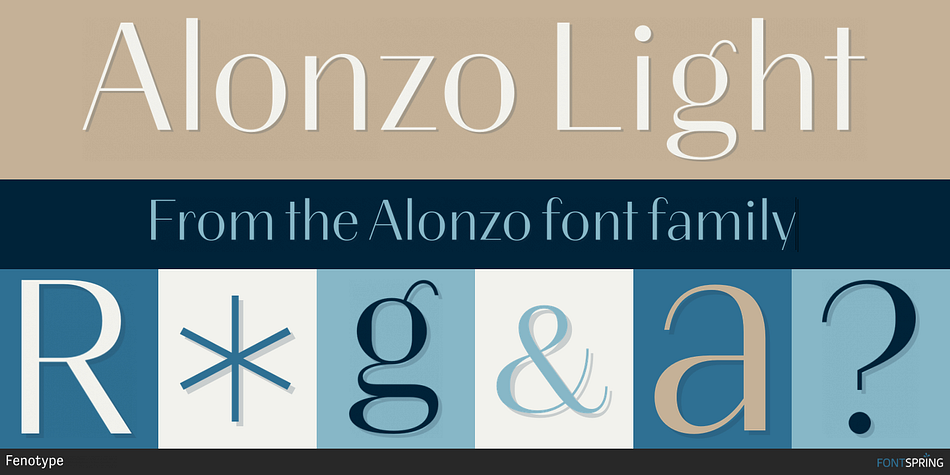 Alonzo Light Font