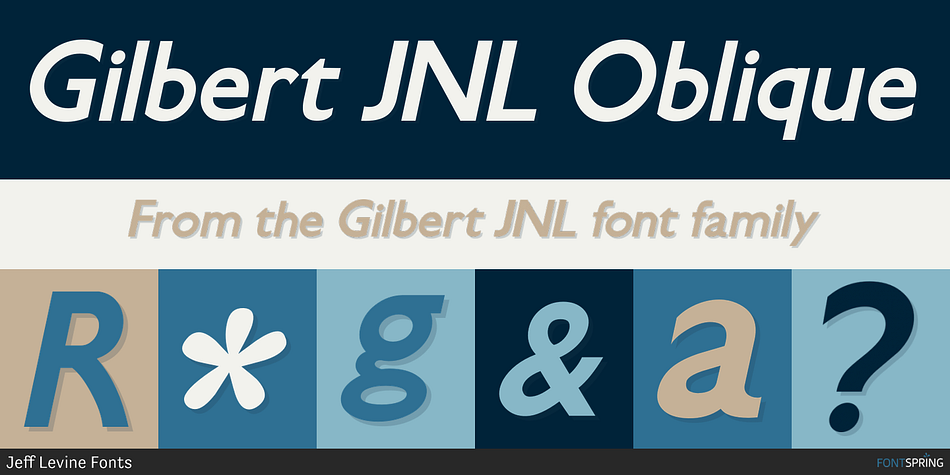 Gilbert JNL Font