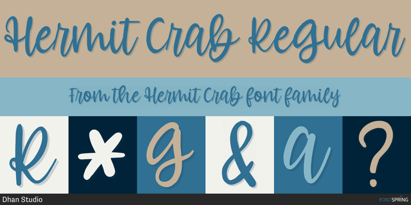 Fonts similar to Hermit Crab