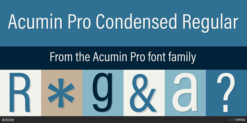 Acumin Pro Condensed Font