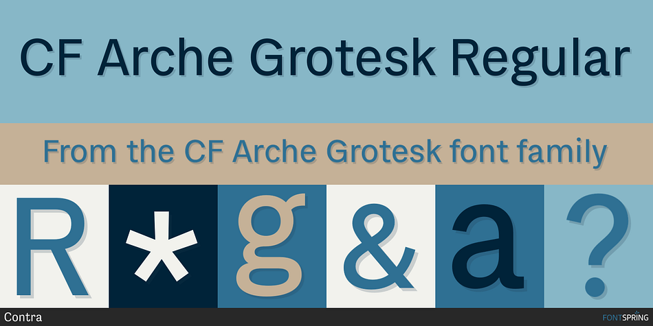 CF Arche Grotesk Regular Font