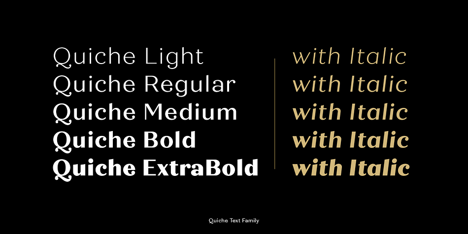 Quiche Font | Fontspring