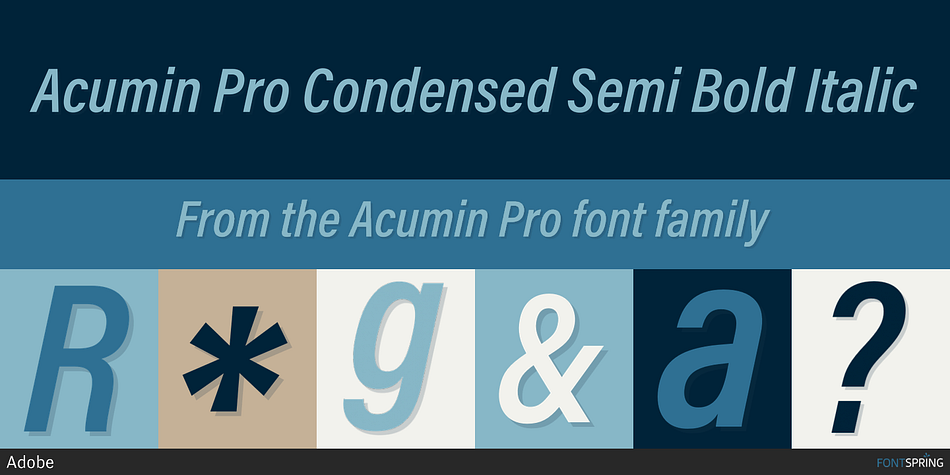 Acumin Pro Condensed Font