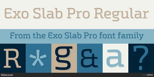 Fonts similar to Exo Slab Pro
