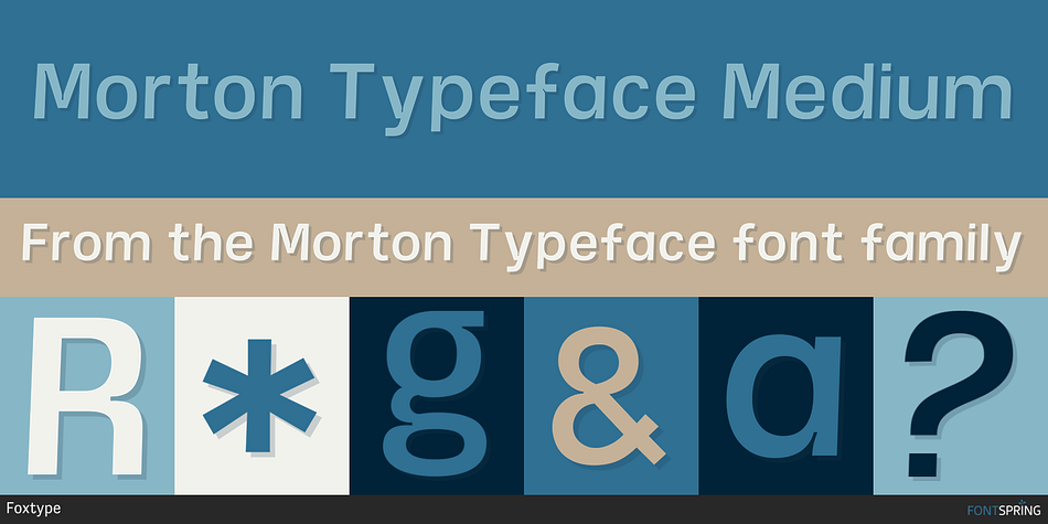 Morton Typeface Medium Font