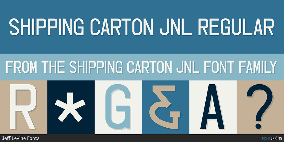 Shipping Carton JNL Font