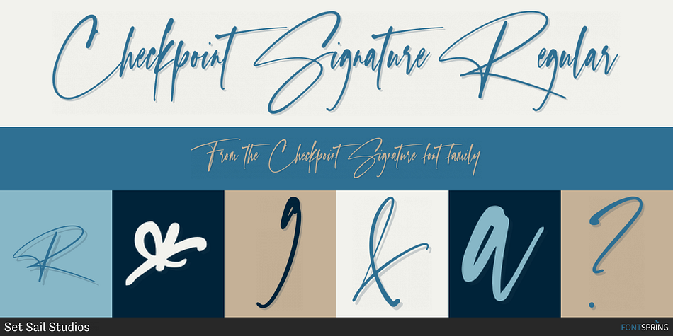 Checkpoint Signature Regular Font