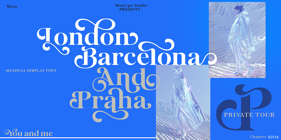 Mandusa Dimplay Font
