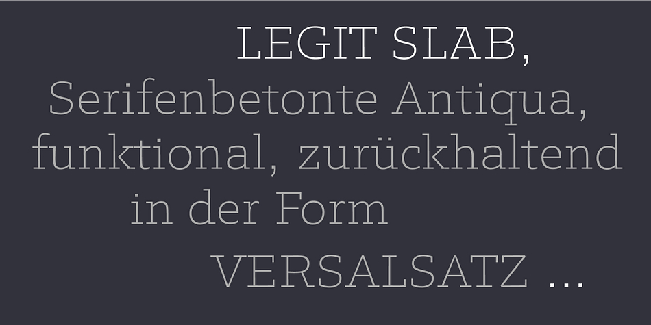 Legit Slab Font