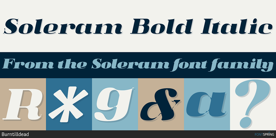 Soleram Bold Italic Font