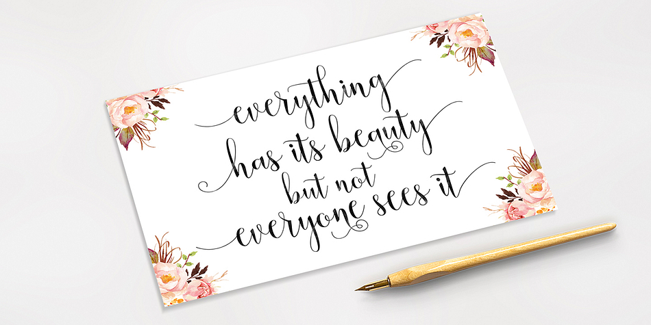 Smoothline Script Font | Fontspring