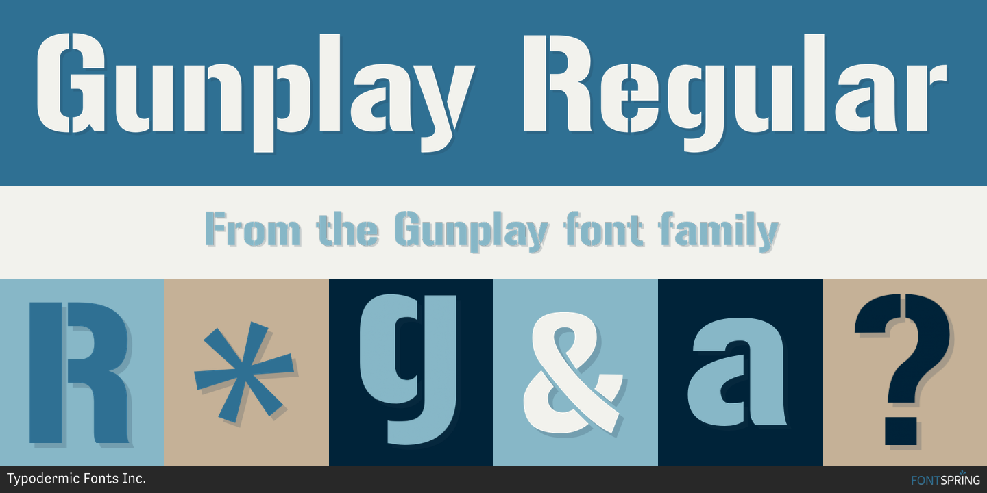 Similar Fonts To Gunplay