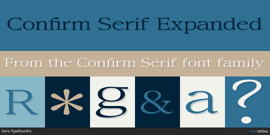 Confirm Serif Expanded Font
