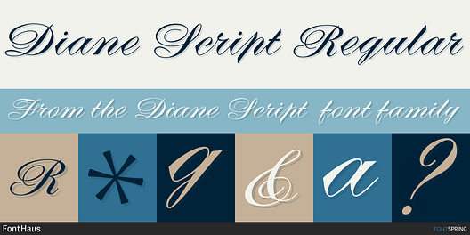 Fonts similar to Diane Script