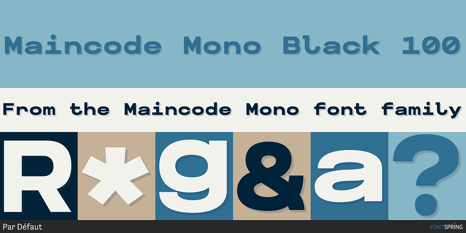 Maincode Mono Black 100 Font
