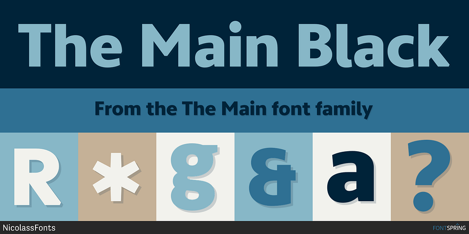 The Main Black Font