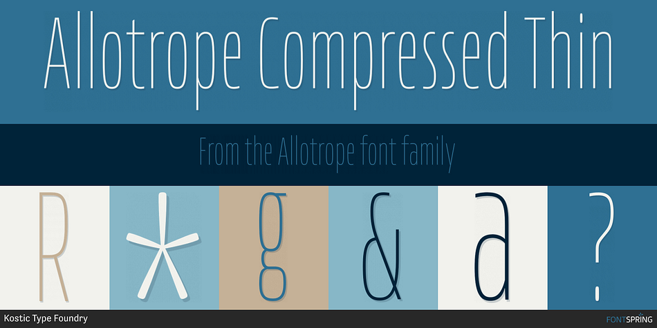 Allotrope Compressed Font