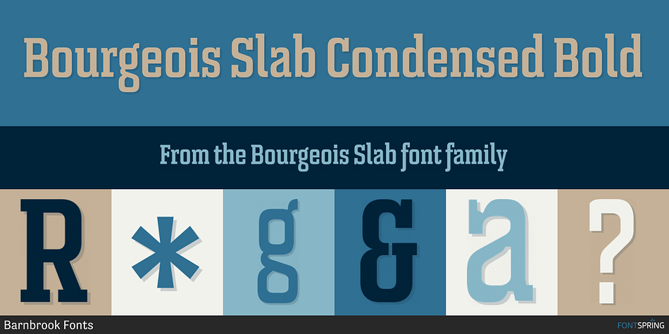 Bourgeois Slab Condensed Bold Font