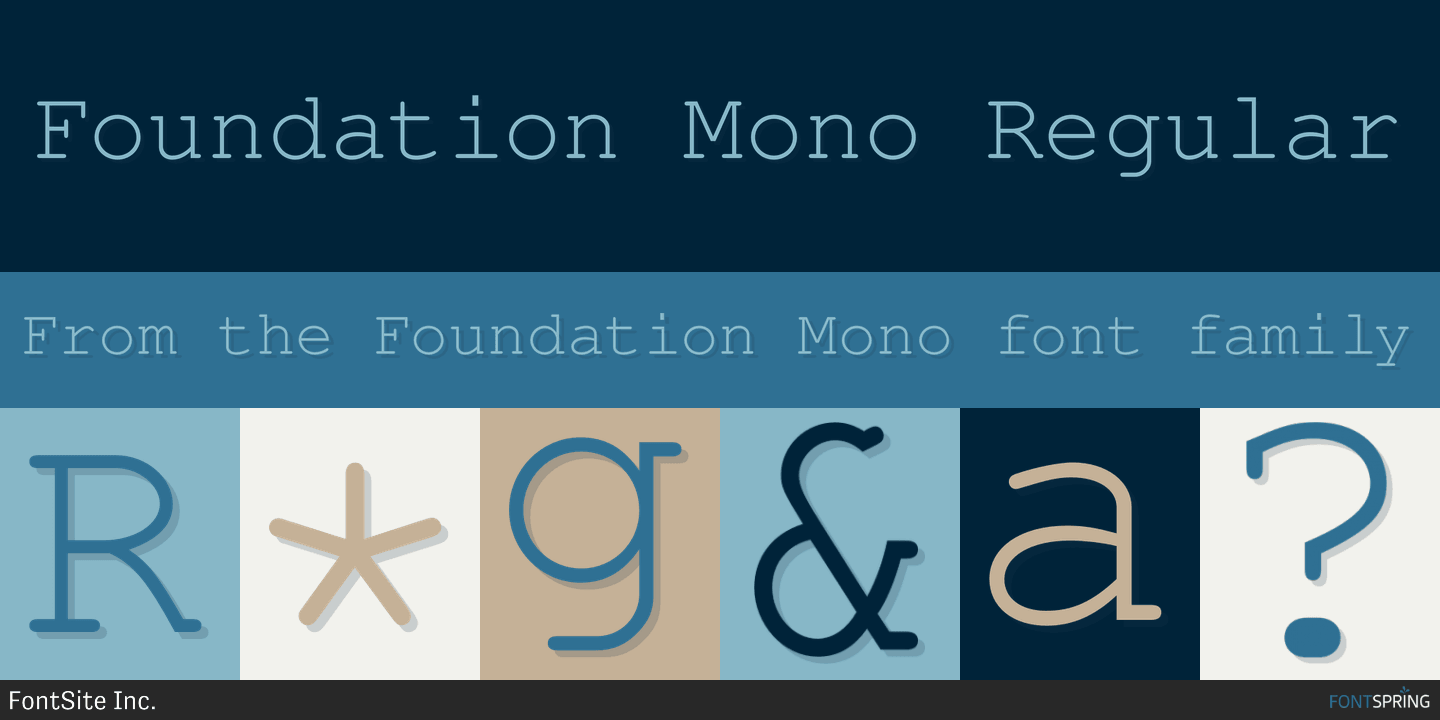 Foundation Mono Font