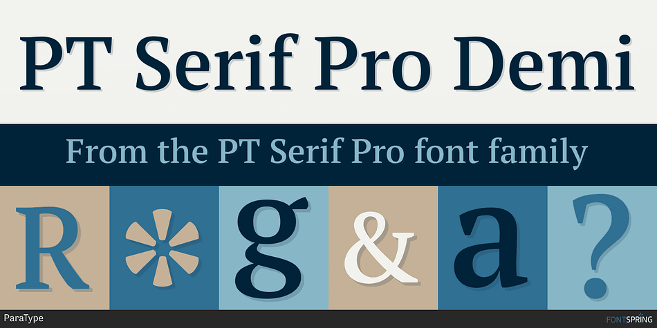 PT Serif Pro Font