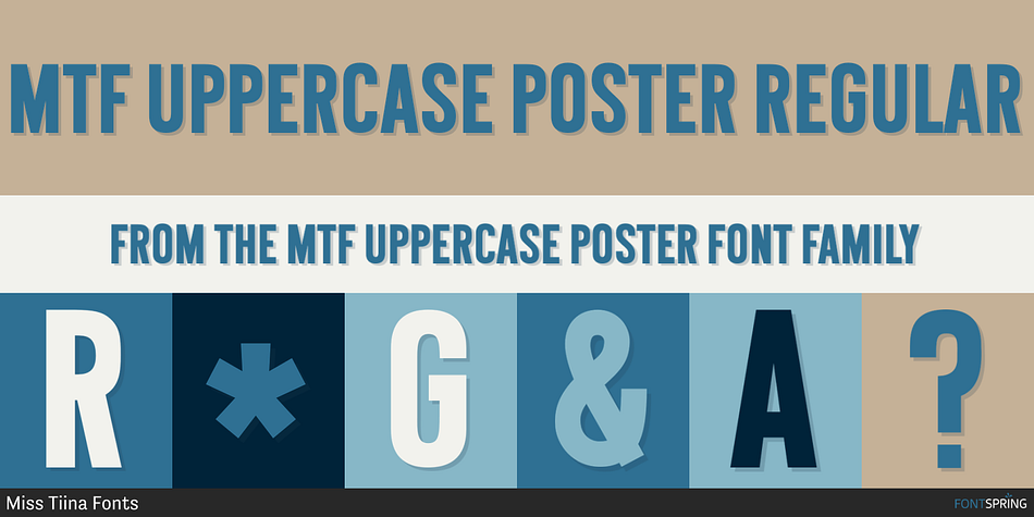 MTF Uppercase Poster Regular Font