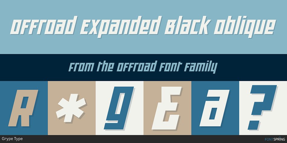 Offroad Expanded Font