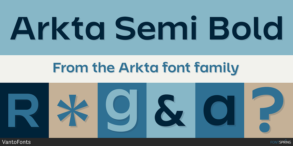 Arkta Semi Bold Font