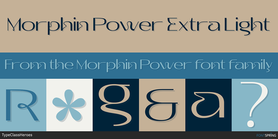 Morphin Power Extra Light Font