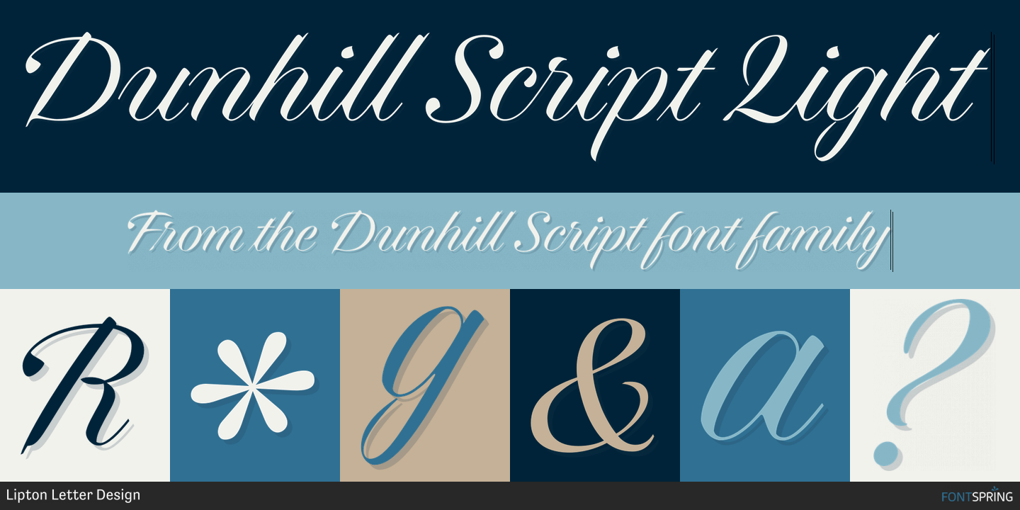 Fonts similar to Dunhill Script