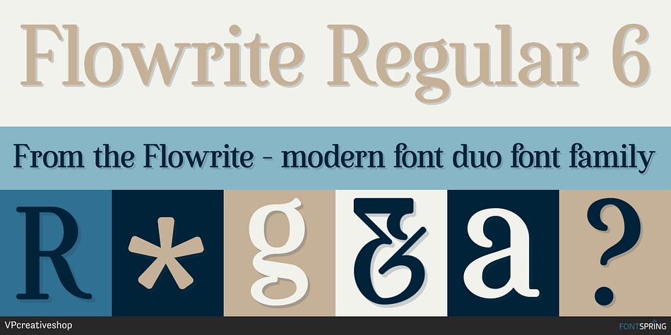 Flowrite Regular 6 Font