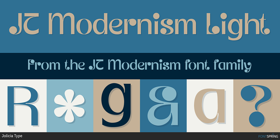 JT Modernism Light Font